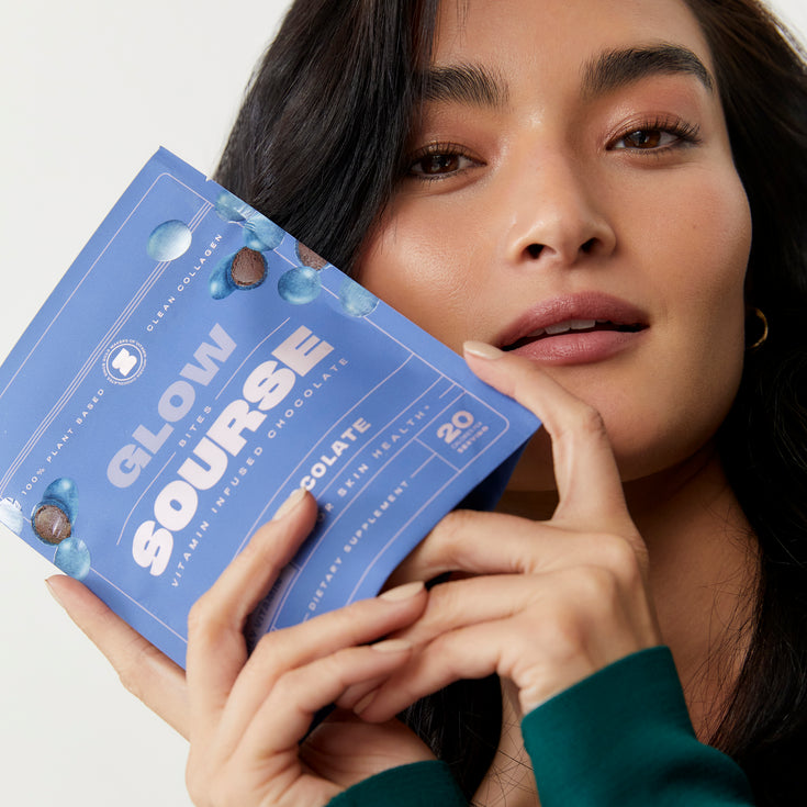 Collagen Infused Dark Chocolate Bites | Sourse Glow Bites